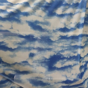 Clouds Printed on Poly Mesh Fabric | (2 Way Stretch/per Yard) - Etsy