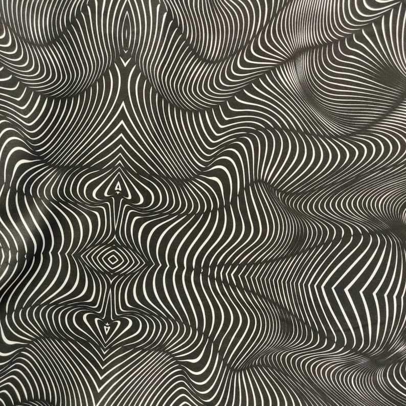 Psychedelic Void Abstract Print on Poly Spandex Fabric 4 - Etsy