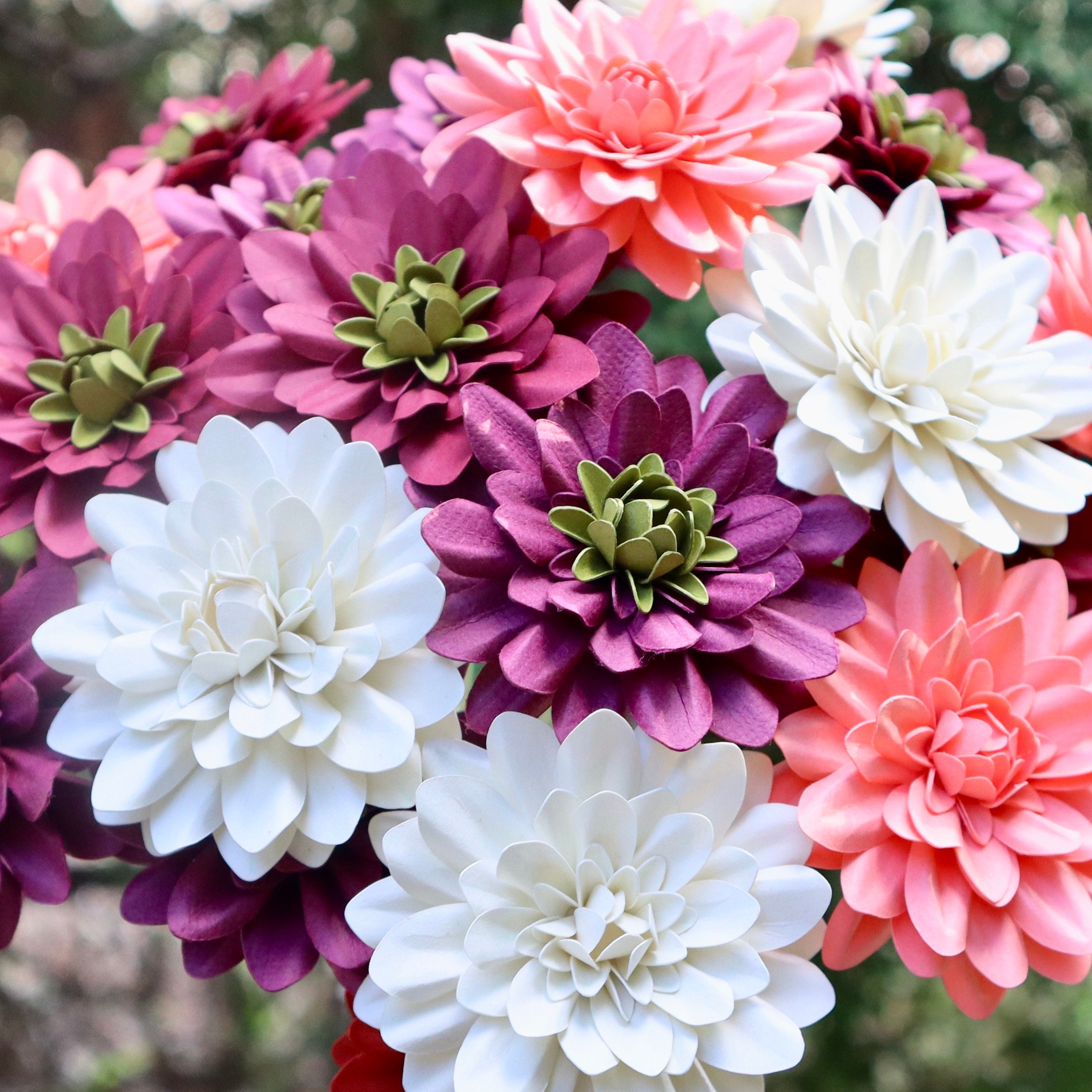 Paper Dahlia "dulcina" | Paper Flowers | Mini Paper Flowers | DIY ...