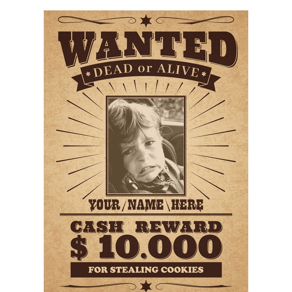 Wanted Poster - Etsy
