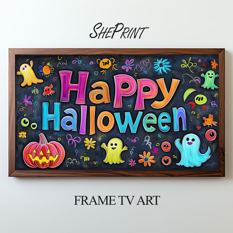 Halloween Chalkboard - Etsy