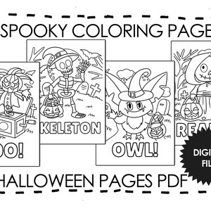 13 Spooky Halloween Coloring Pages for Kids of All Ages, Halloween ...