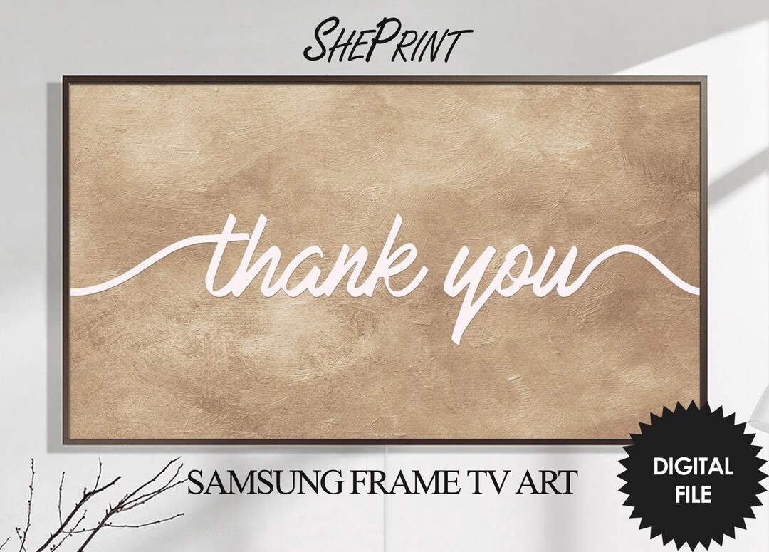 Samsung Frame TV Art Thank You Thanksgiving Tv Art Say Thank You ...
