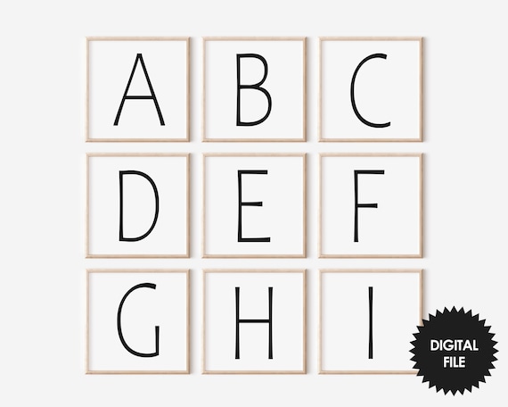 Printable Square Alphabet Letters