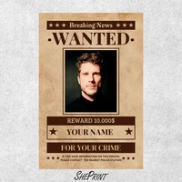 Wanted Poster - Etsy