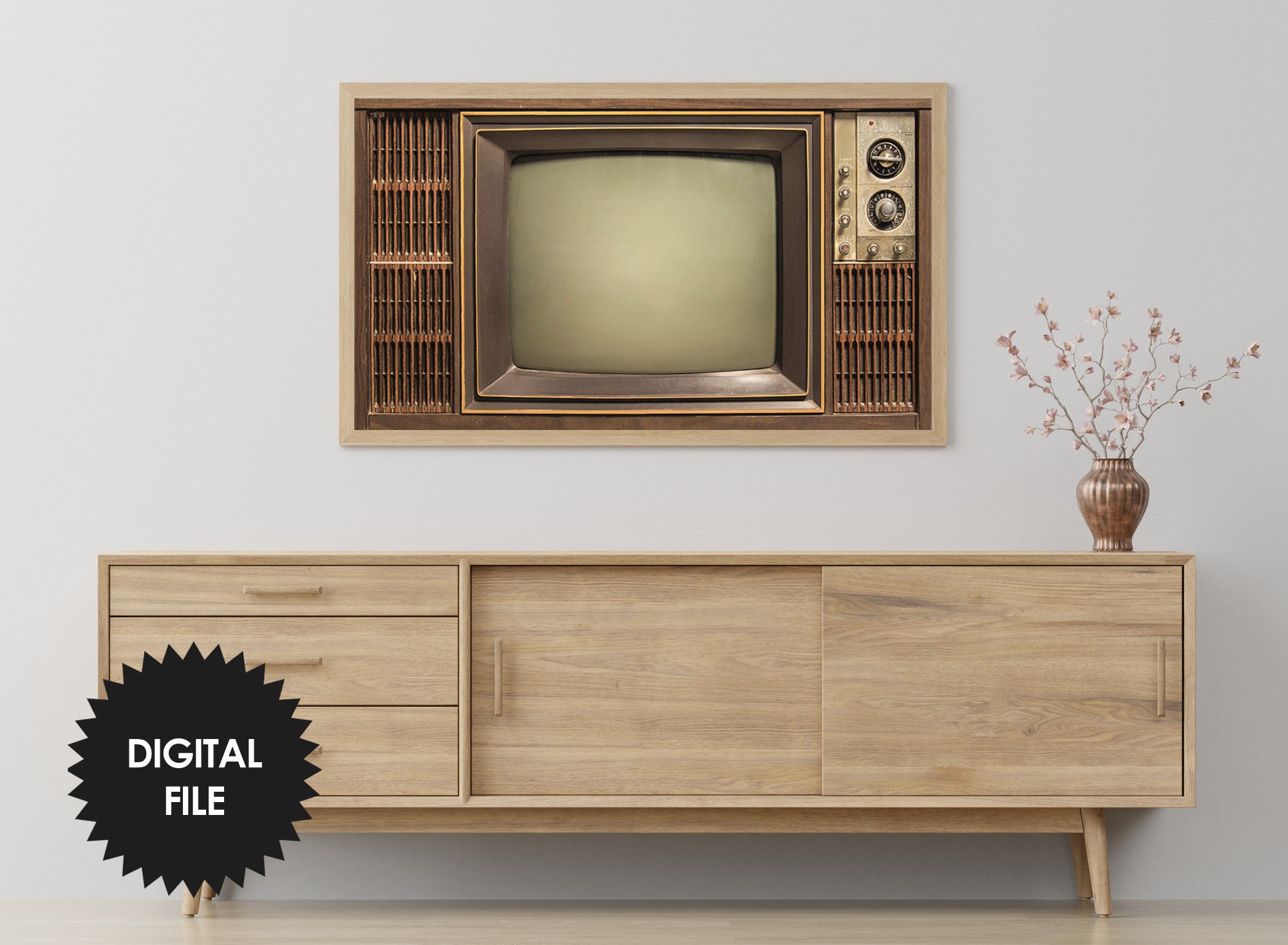 Samsung Frame TV Art Retro Tv Vintage Tv Art Classic Old Television ...