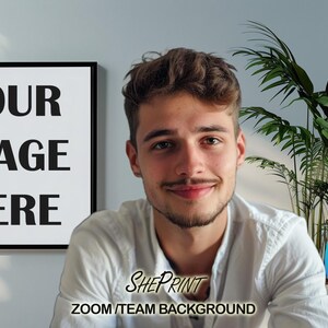 Editable Personalized Zoom Background With Your Logo/image, for Canva ...