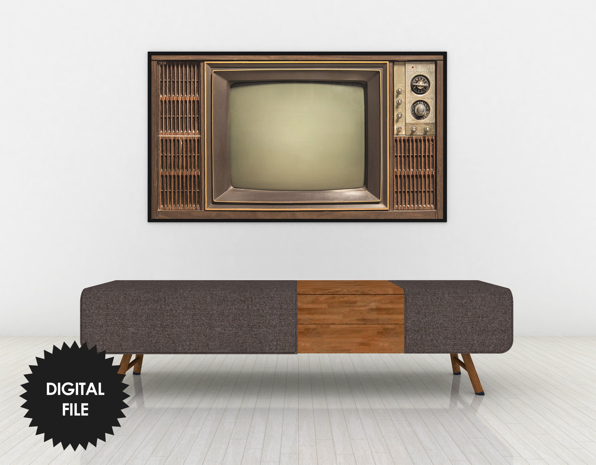 Samsung Frame TV Art Retro Tv Vintage Tv Art Classic Old Television ...