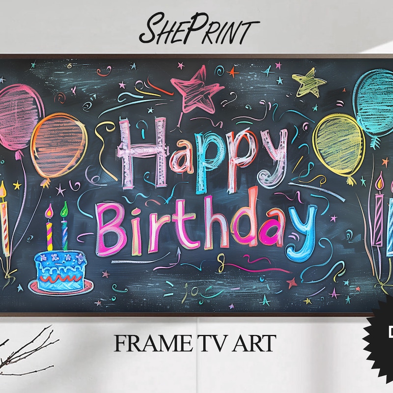 Pixel Birthday Background - Etsy