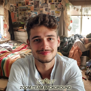 Funny Zoom Background, Messy Bedroom 16:9 Landscape, Hilarious Virtual ...