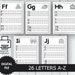 Alphabet Letter Tracing A-Z, Uppercase and Lowercase, Kindergarten and ...
