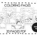 Wild Animals Coloring Pages, 20 Printable Coloring Pages for Kids ...