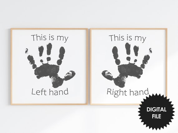 Printable Left and Right Hand Kids Room Decor Kids - Etsy