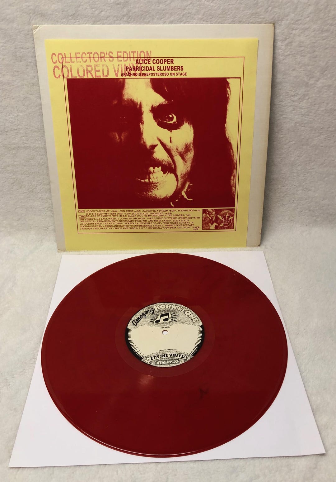 Alice Cooper – Parricidal Slumbers - LP Colored Vinyl. MINT - Etsy