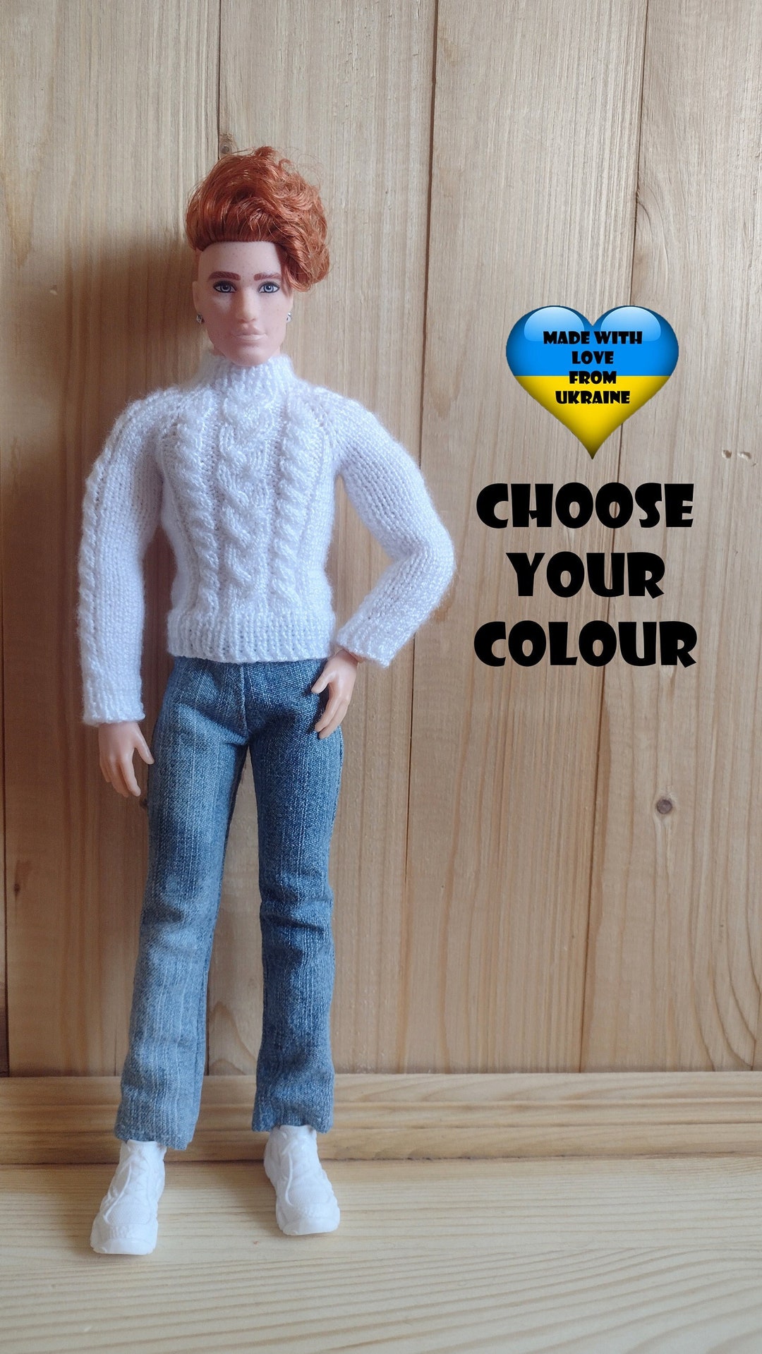 Ken Clothes - Ken Sweater - Ken Doll Clothing - Warm Ken Clothes - Etsy