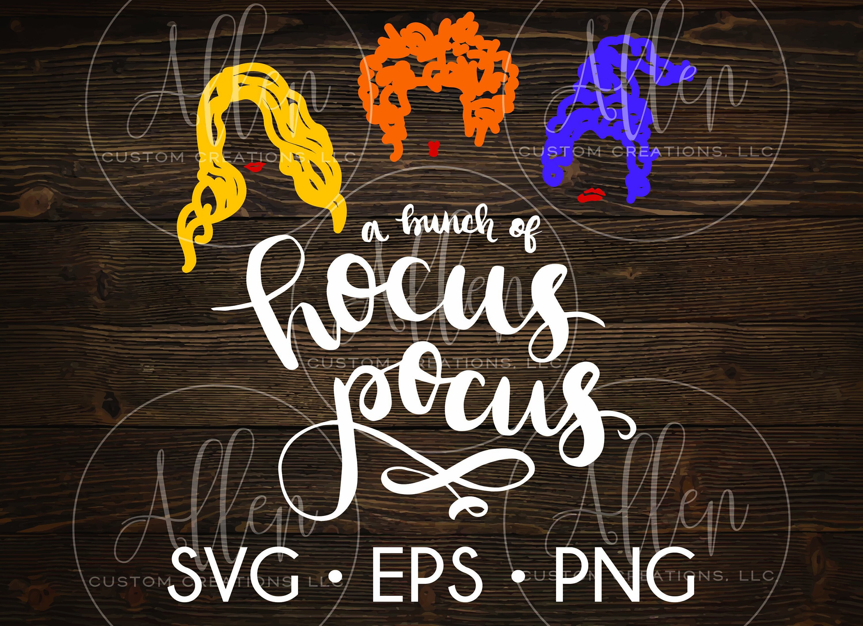 A Bunch of Hocus Pocus SVG, Hocus Pocus Cut File, Hocus Pocus ...