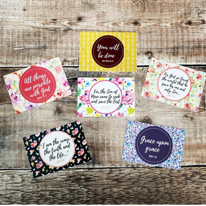 Gospel Bible Verse Scripture Cards Christian Gifts Bible - Etsy