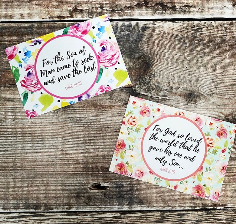 Gospel Bible Verse Scripture Cards Christian Gifts Bible - Etsy