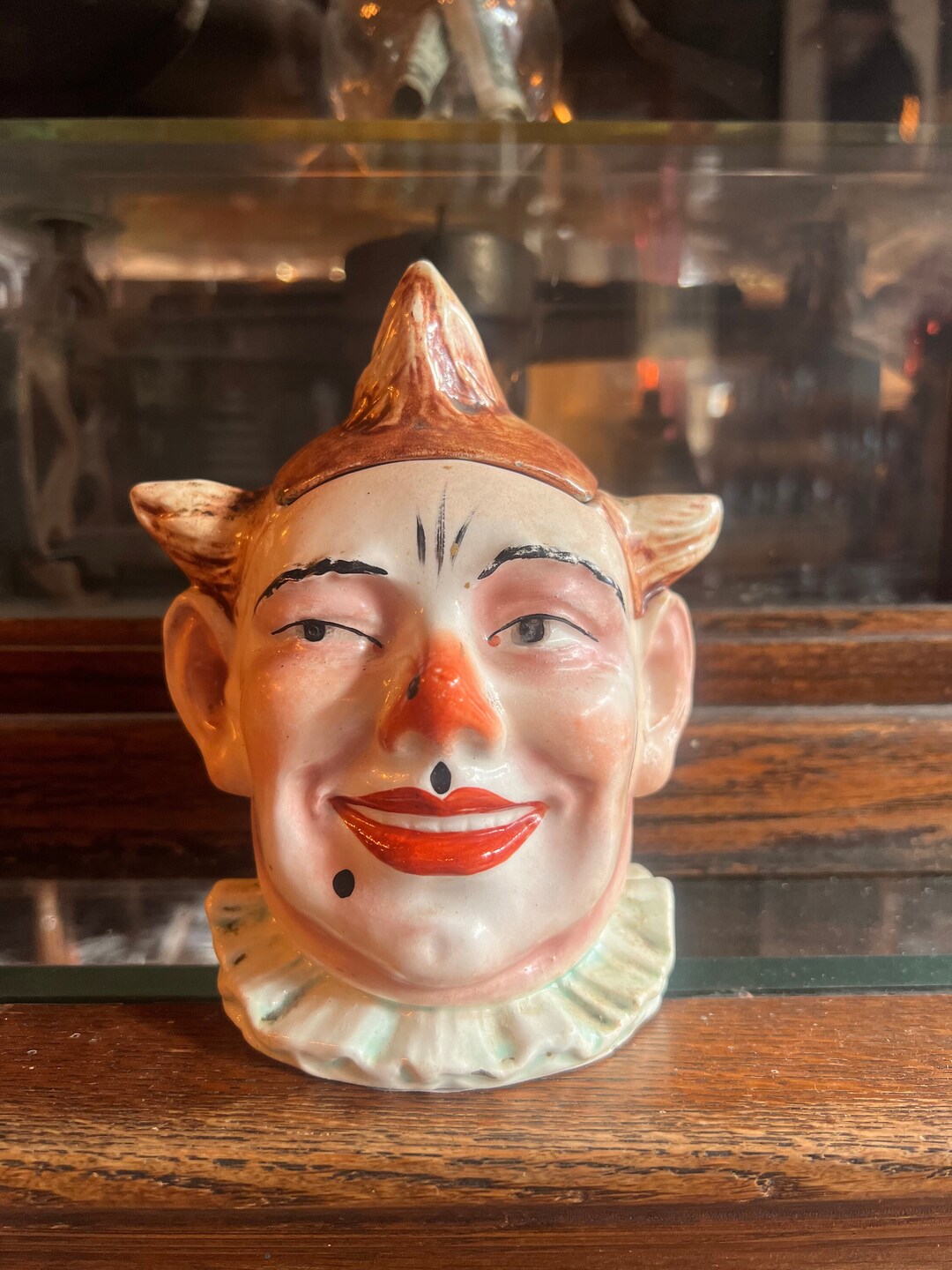 Early 1900s Jester Tabacco Jar - Etsy