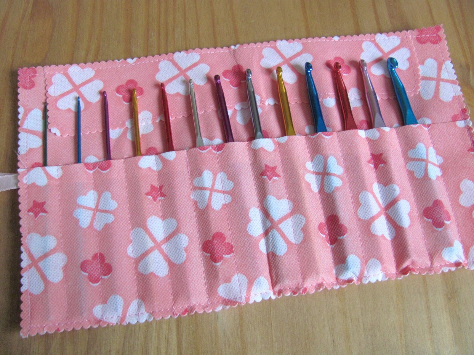 Pochette de rangement pour 14 crochets avec fermeture ruban - Etsy France