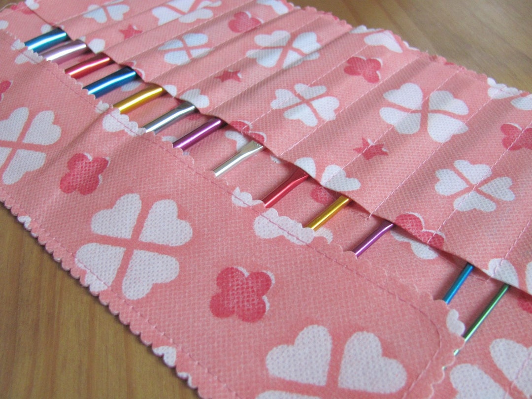 Pochette de rangement pour 14 crochets avec fermeture ruban - Etsy France