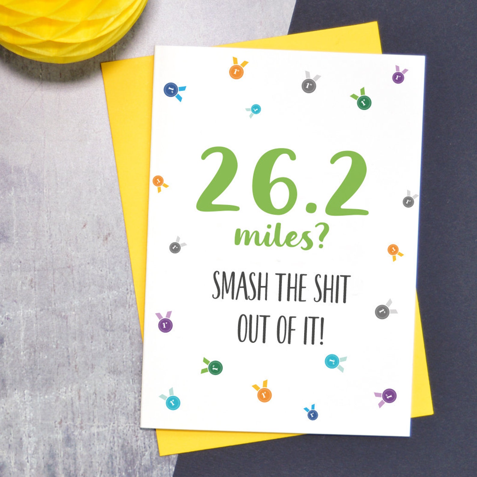 Good Luck Marathon Card Funny Marathon Card Good Luck Card Etsy UK