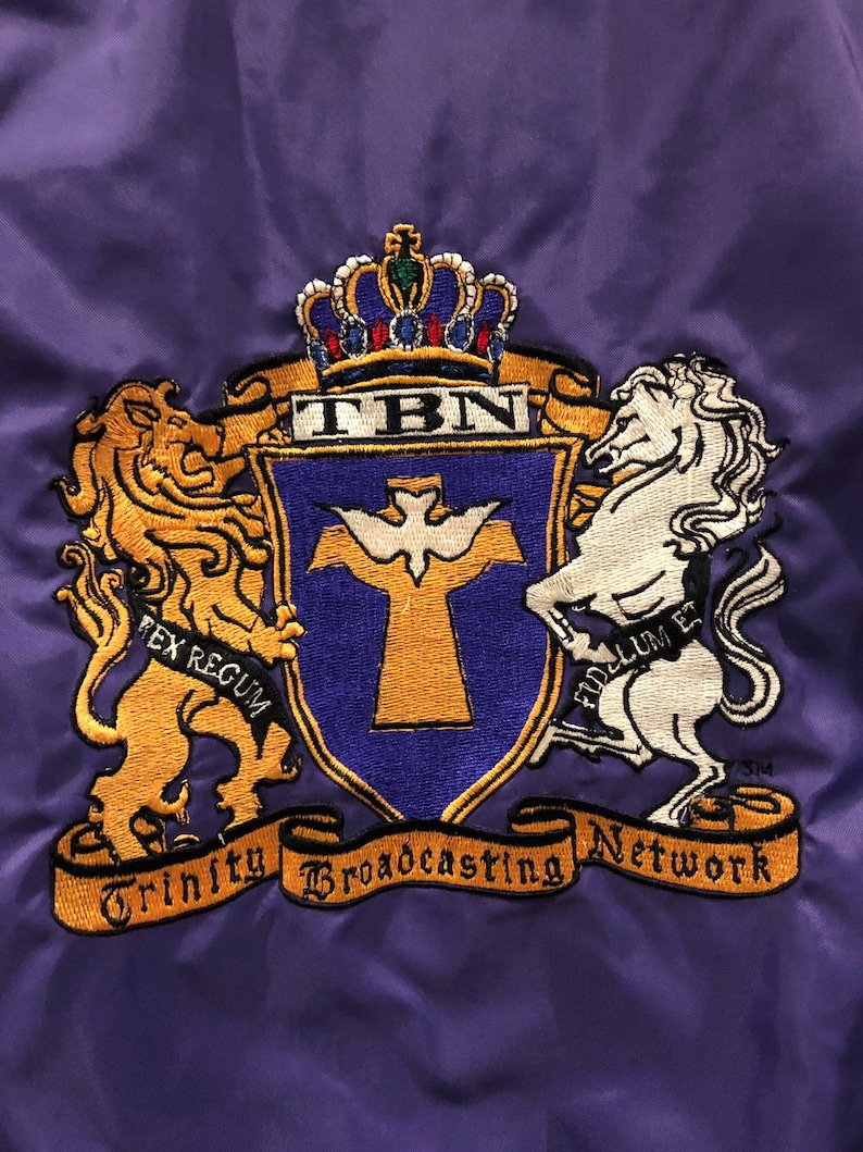 Vintage 80s RARE TBN Embroidered Trinity Broadcasting Network - Etsy