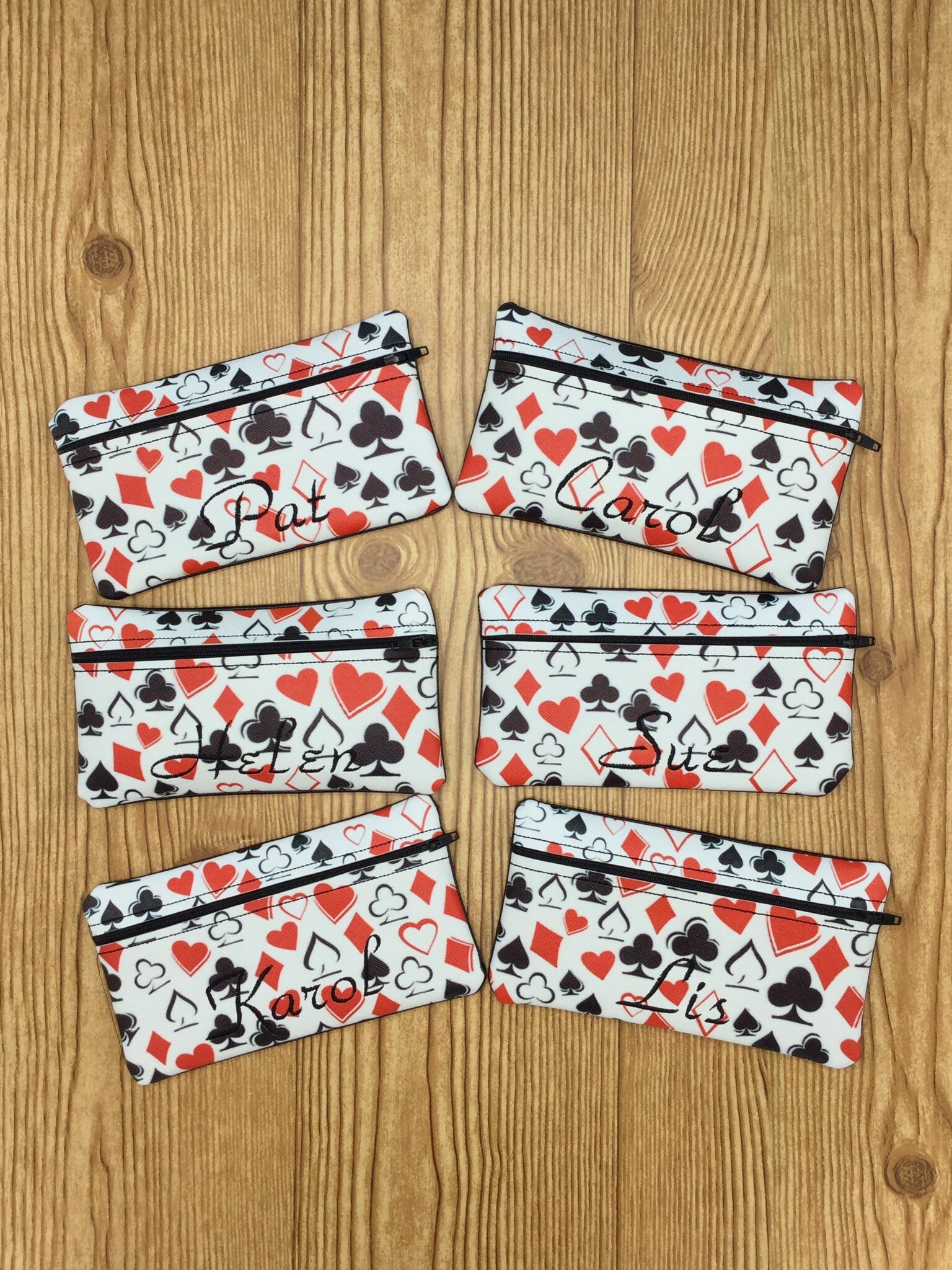Personalized Playing Card Vinyl Print Purse - Etsy
