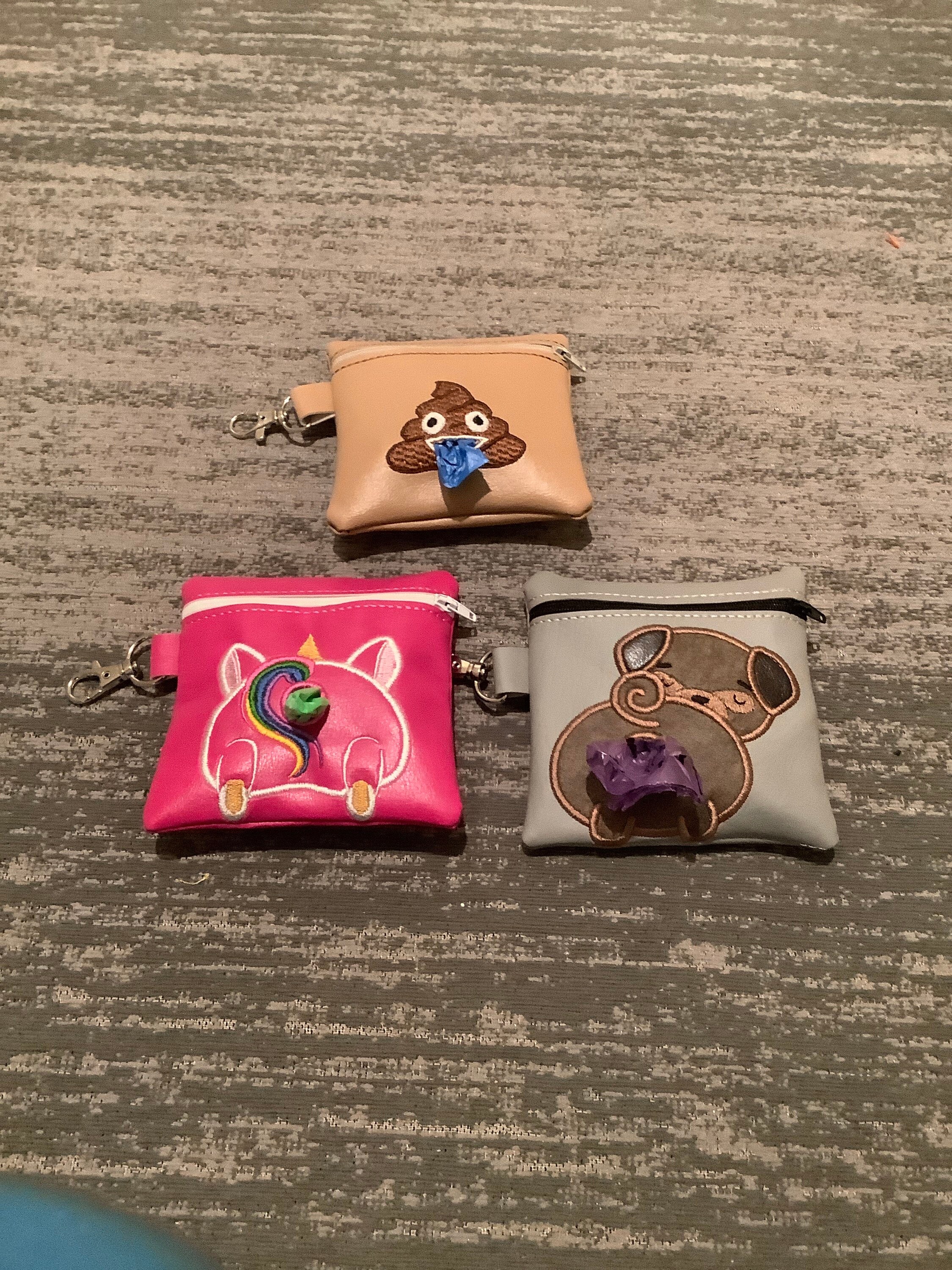 Unicorn Pug Dog or Poop Emoji Doggy Poop Bags With a Roll of - Etsy