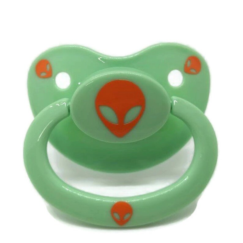 Adult Pacifier Abdl Ddlg Decorated With Aliens Binky Dummy Etsy
