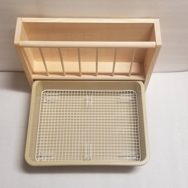 Rabbit Litter Box Hay Feeder - Etsy