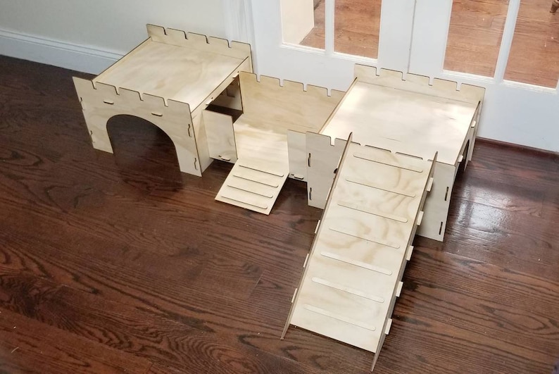72'' Large Wood Rabbit Play Castle House for Bunny - Etsy