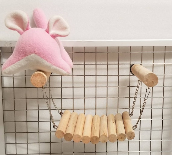 Wood Bridge Ramp Step Ledge Swing With Perch for Chinchilla | Etsy