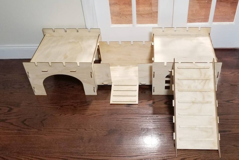 72'' Large Wood Rabbit Play Castle House for Bunny - Etsy