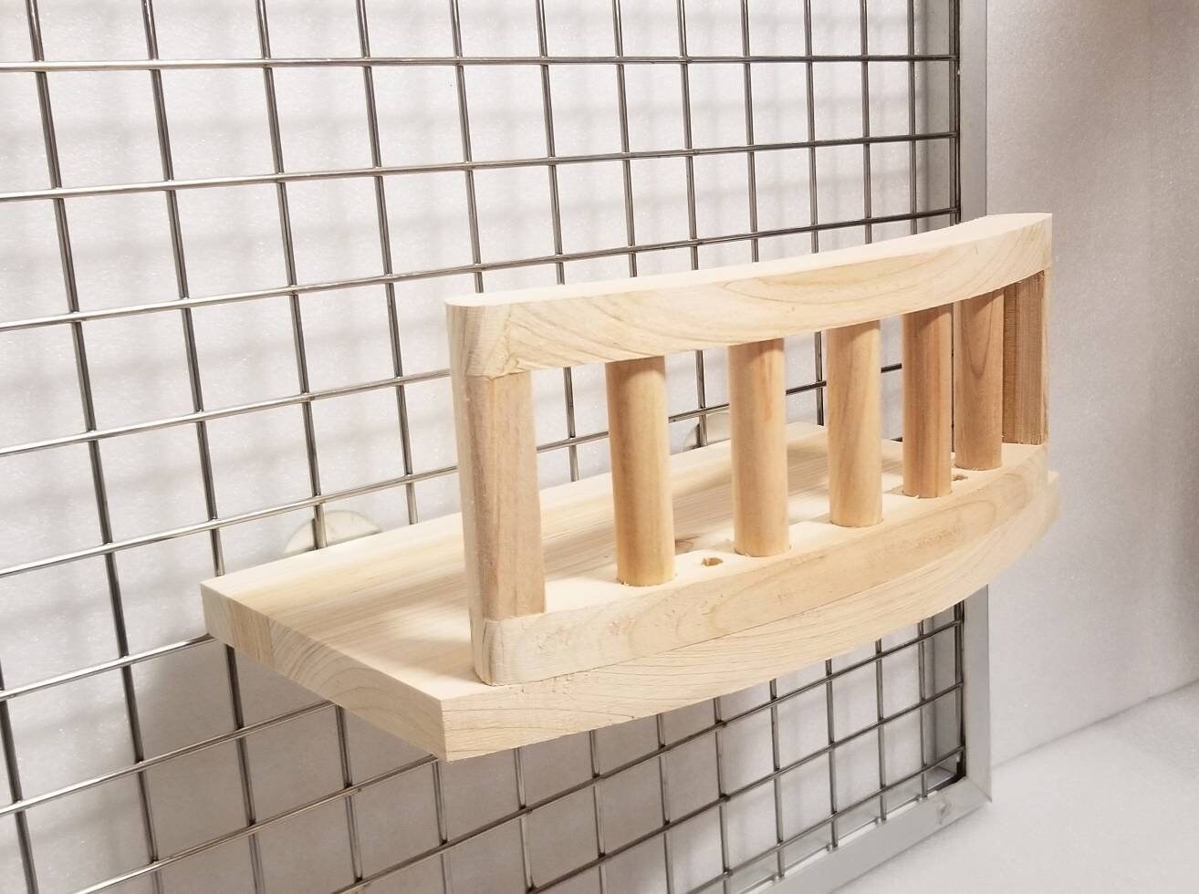 Wood Balcony Step Ledge With Ladder Handrail for Chinchilla | Etsy