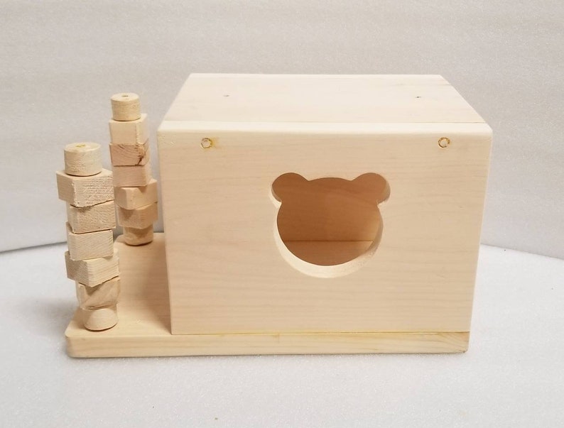 Wood BBQ Chew Toy Play House Kiln Dried Chew Safe Small Pet - Etsy