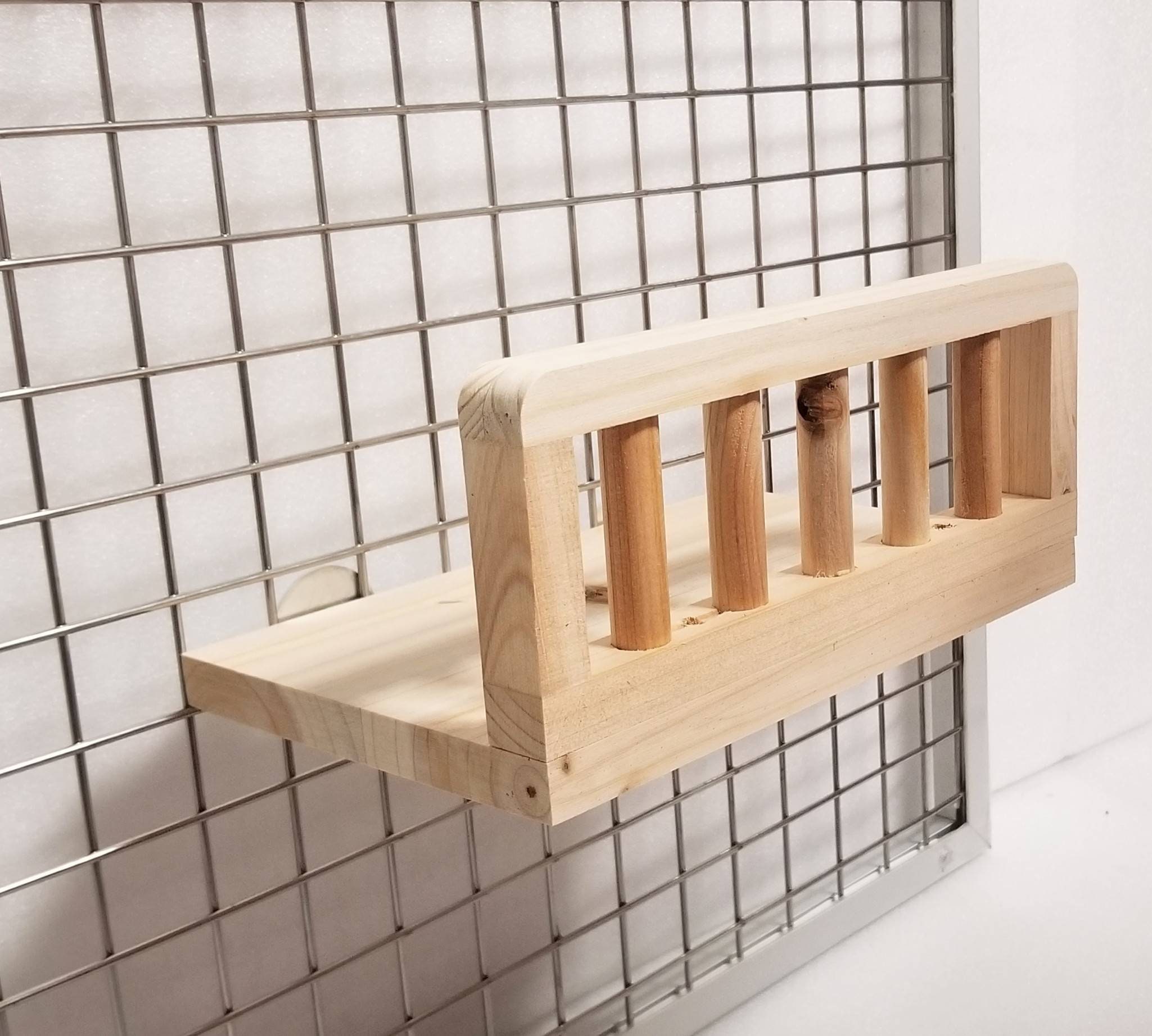 Wood Balcony Step Ledge With Ladder Handrail for Chinchilla | Etsy