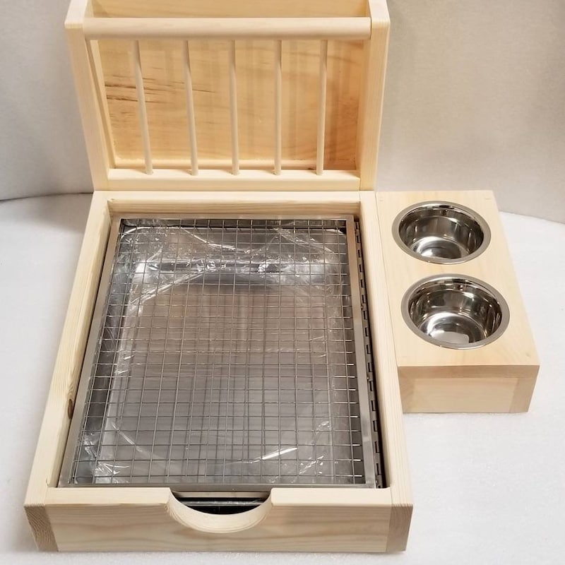Rabbit Litter Box Hay Feeder - Etsy