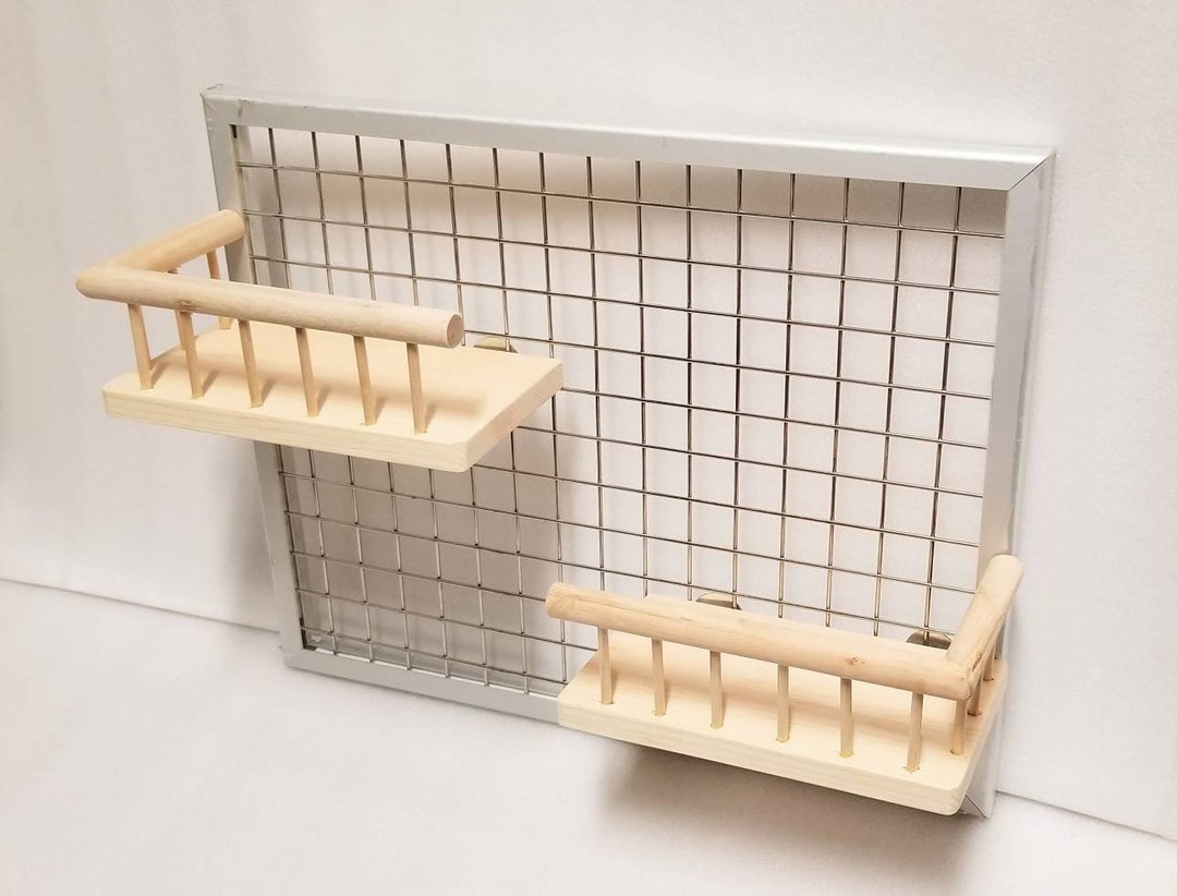 Wood Balcony Step Ledge With Handrail for Chinchilla Rat Small Pet - Etsy