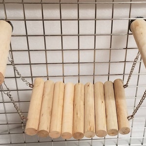 Wood Bridge Ramp Step Ledge Swing With Perch for Chinchilla - Etsy