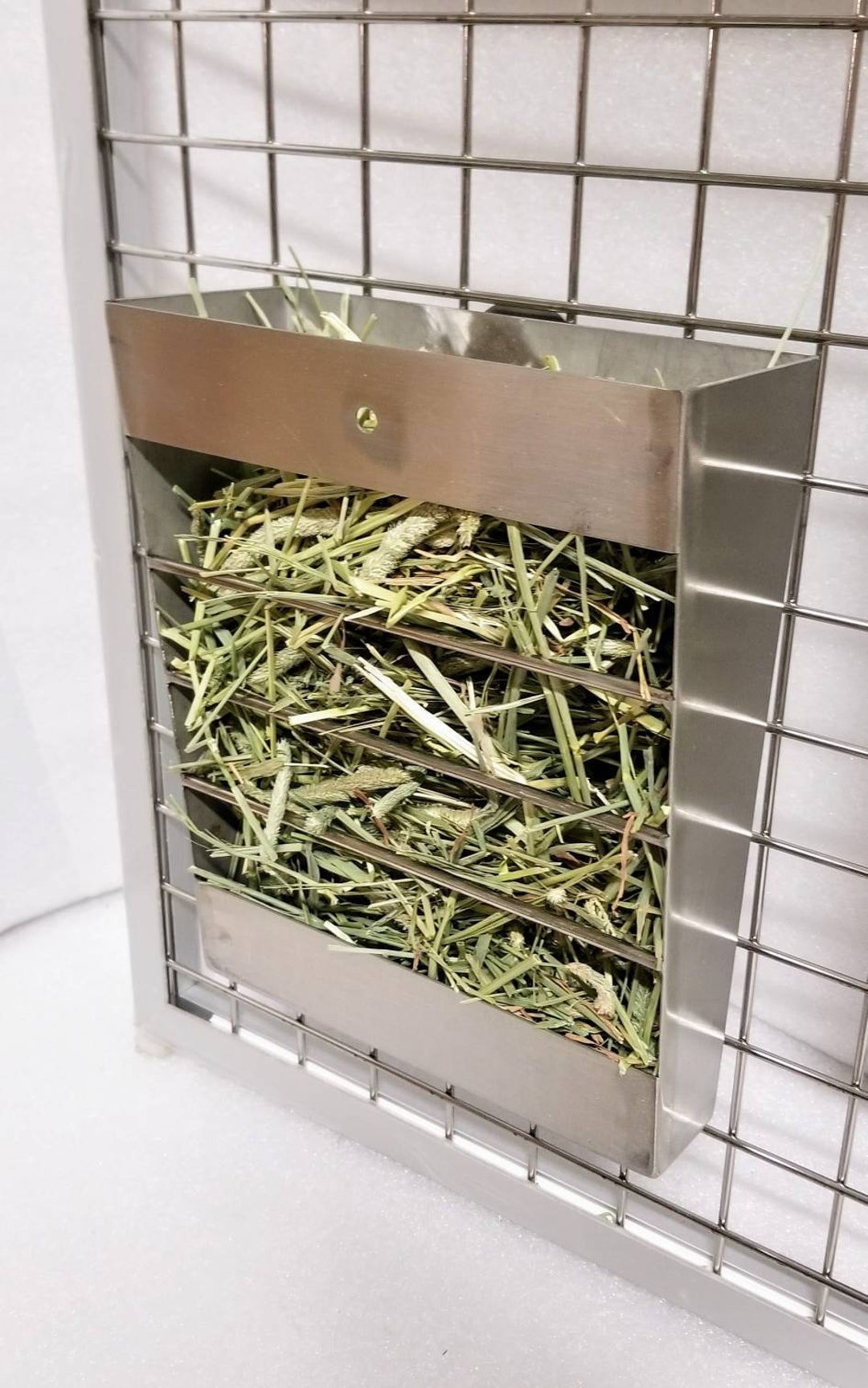 Stainless Steel Two Way Hay Rack Feeder Small Pets Rabbit Chinchilla 2 ...