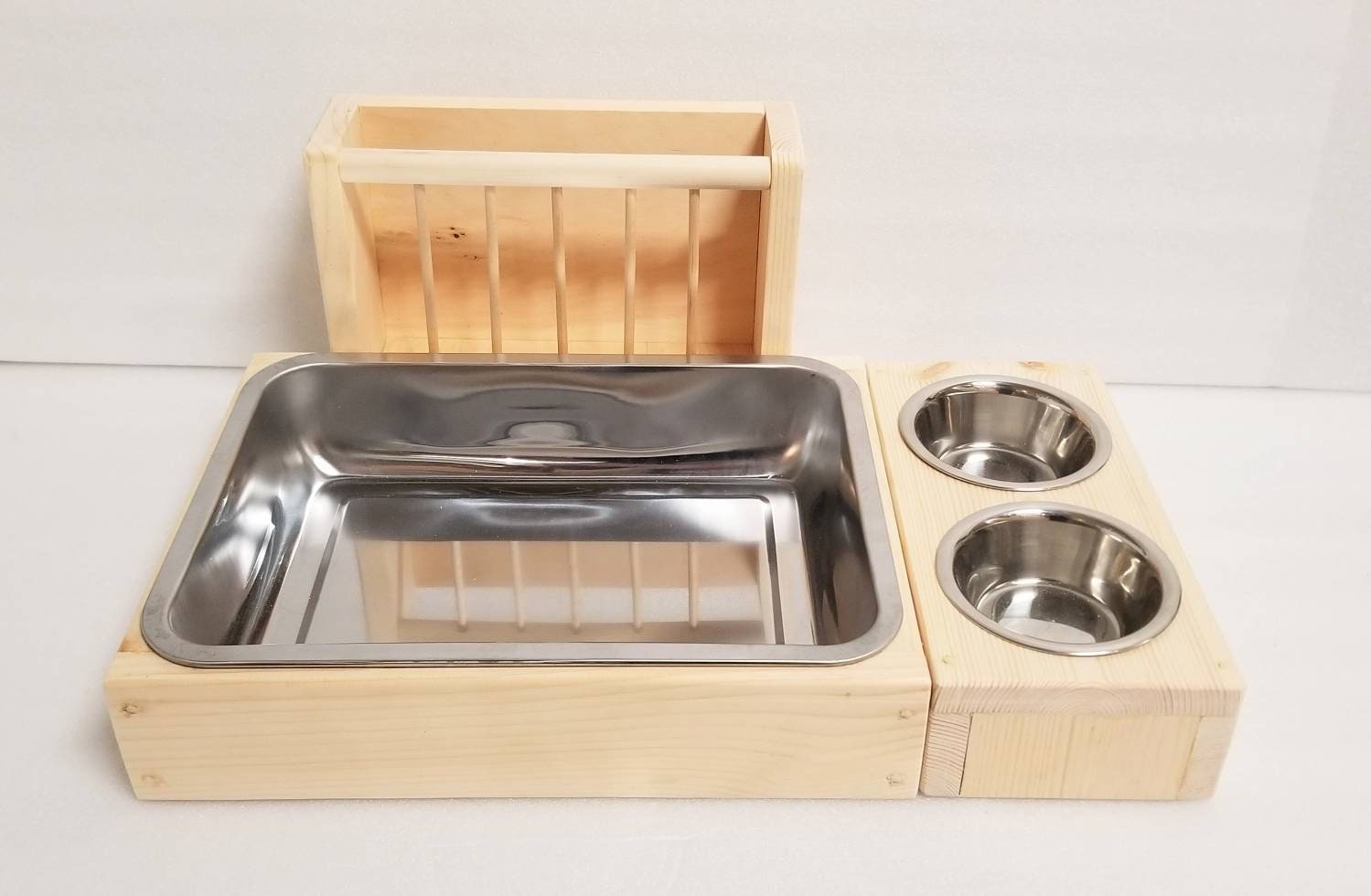 Stainless Steel Food Bowl Stand Rabbit Bunny Guinea Pig | Etsy