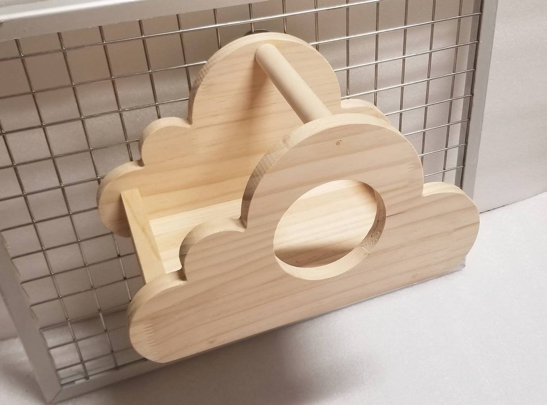 Cloud Wood Hanging Bed Play House Kiln Dried Chew Safe Small Pet ...