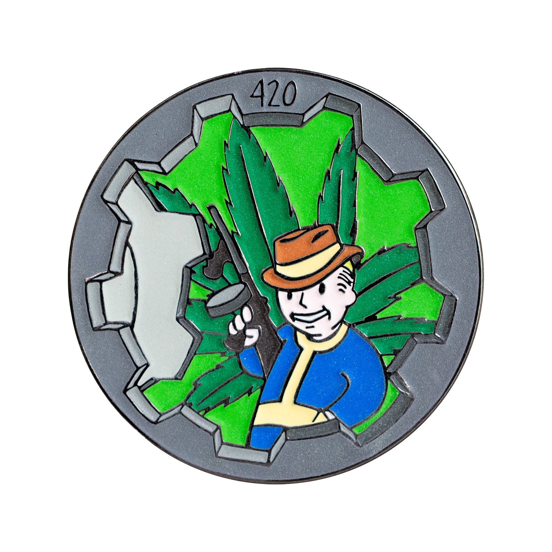 Vault 4.20 Fallout Vault Boy Enamel Hatpin - Etsy