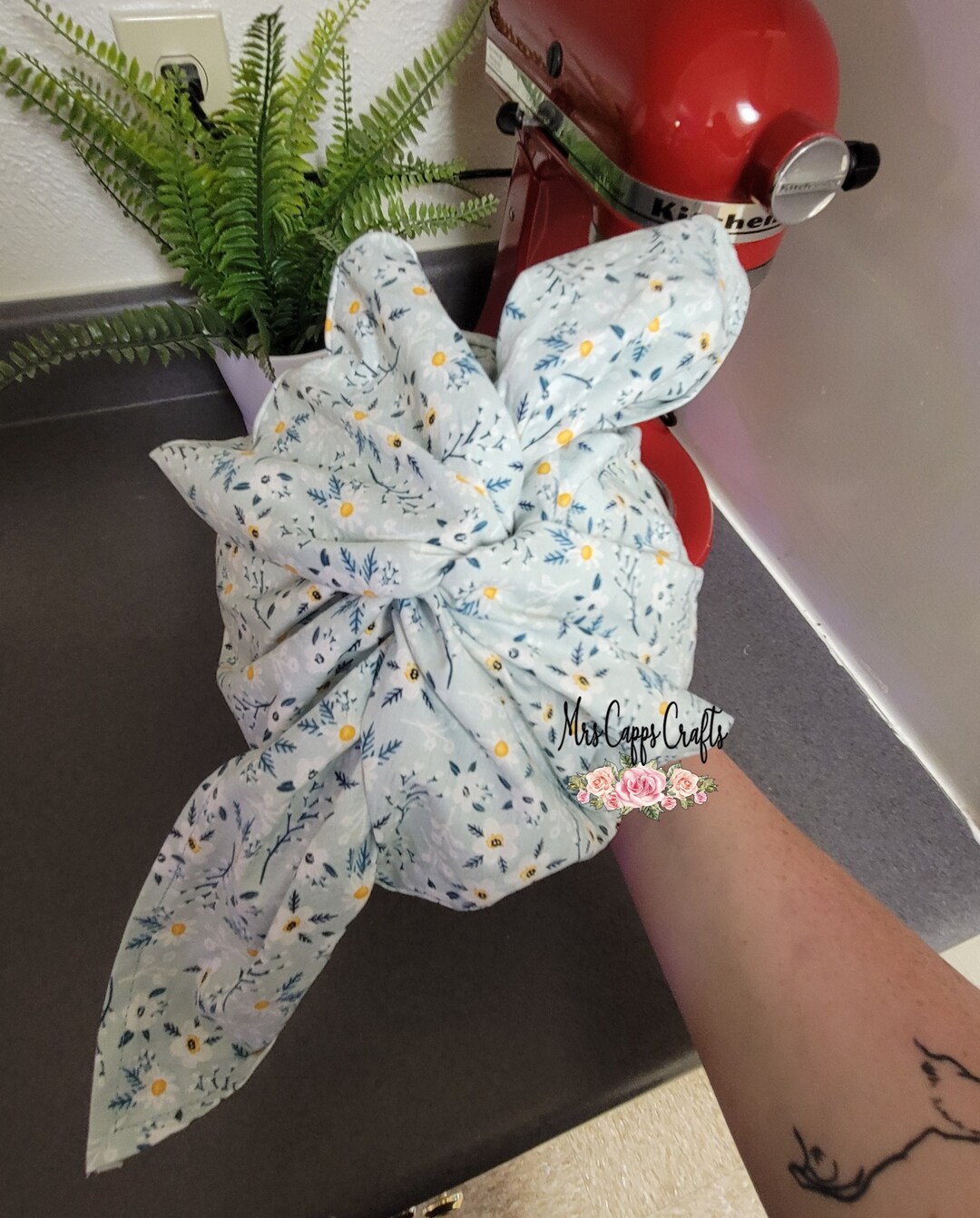 Bento Bread Bag Blue Daisy Floral, Cotton Bread Bag, Bread Bag for ...