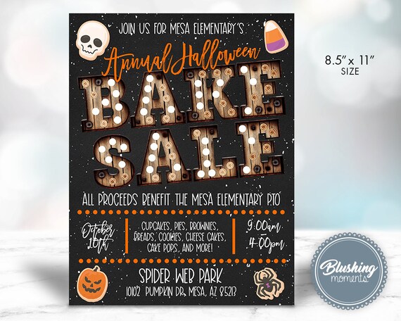 Halloween Bake Sale Flyer