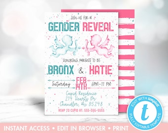 Cupid Gender Reveal - Etsy