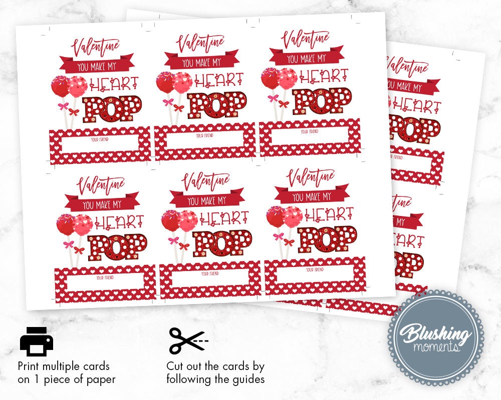 Editable Valentine's Day Tag Printable Valentine You | Etsy