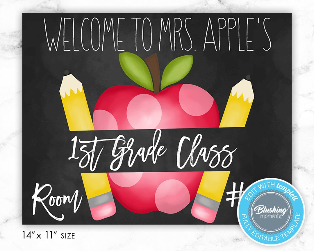 EDITABLE Classroom Sign, Classroom Teacher Sign, Classroom Door Sign ...