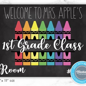EDITABLE Classroom Sign, Classroom Teacher Sign, Classroom Door Sign ...